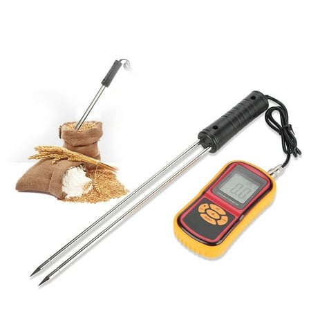 Digital Grain Moisture Meter, GM640 Portable Grain Moisture Temperature ...