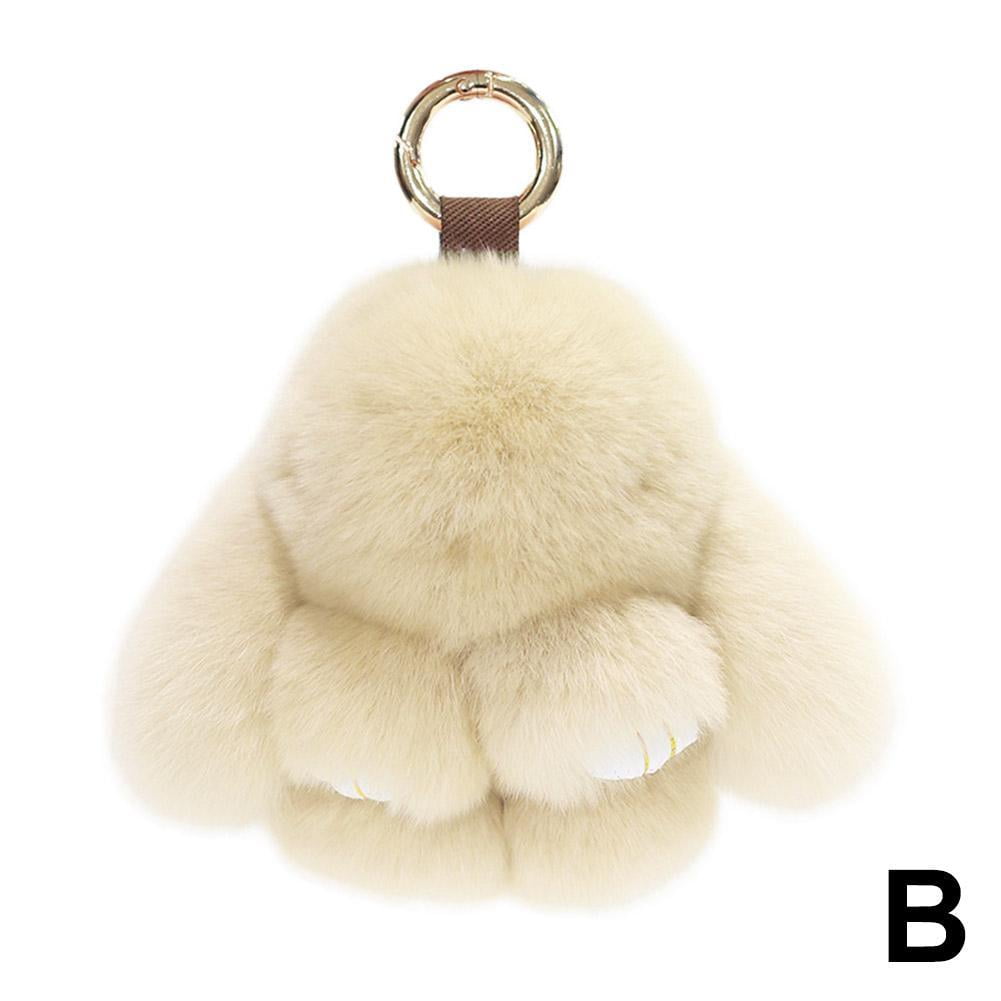 Click here for Zoubaoq Rabbit Fur Keychain Bunny Trinket Key Gift... prices