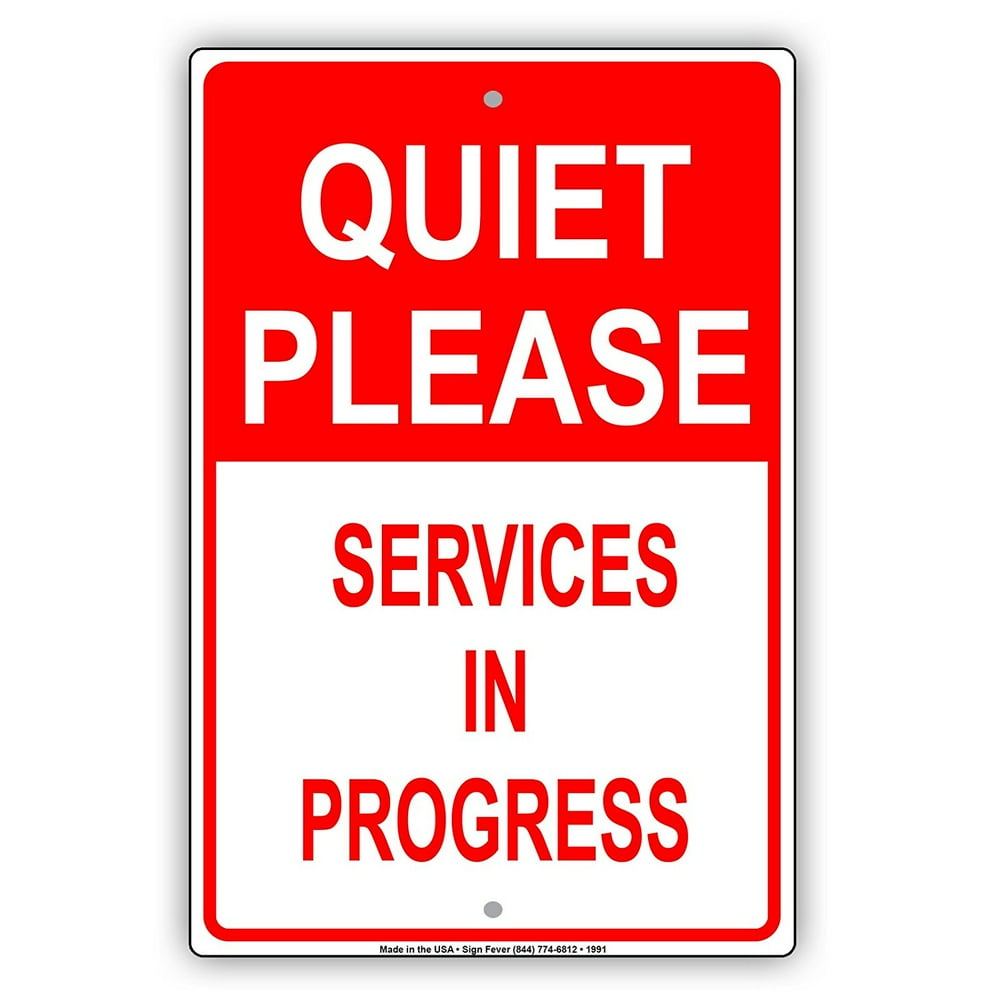 Quiet Please Services In Progress Recording Room Church Session ...