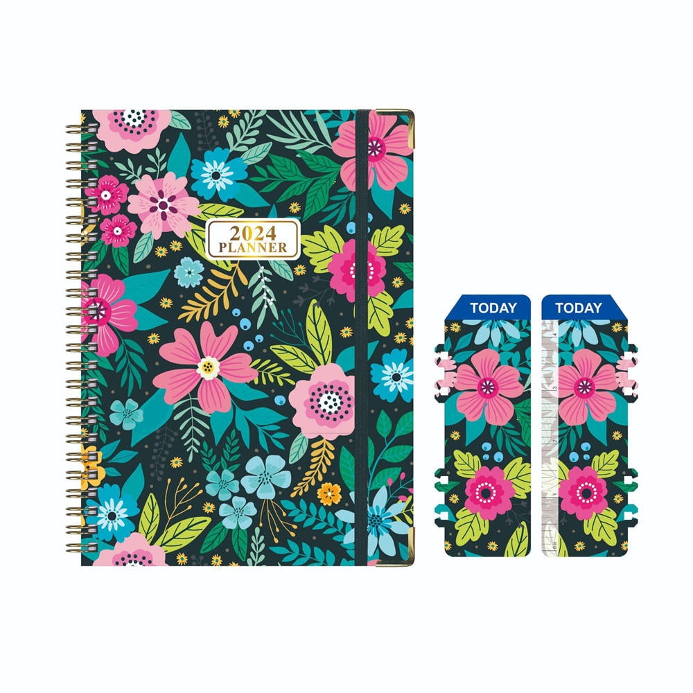 Daily Calendar Planner Notebook 2024 Weekly Monthly Office Agenda ...