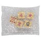 Cyber-Deals Set of 5 Spanish Poker Premium Dice (Bone Tone) Cubilete ...