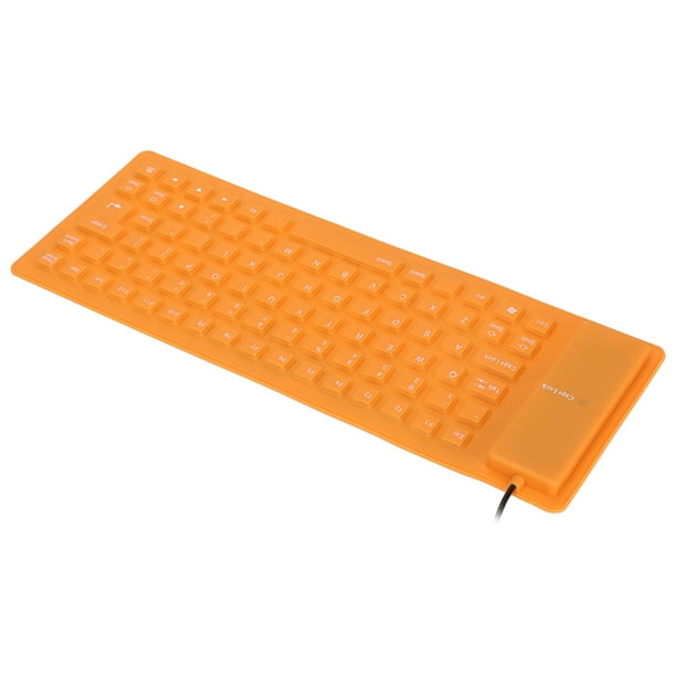 Silicone Keyboard, USB Wired Lightweight Portable Mute Button Rollable ...
