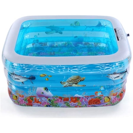 Inflatable Swimming Pool,Rectangle Raise,Thickened Material ...