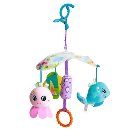 Baby Hanging Rattles Toy Early Education Stroller Hanging Crib Pram ...