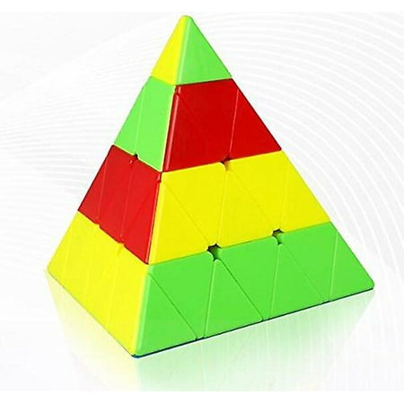 4x4x4 Pyramid Cube Master Pyramin Black/stickerless Magic Cube ...