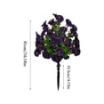 Artificial Morning Glory Flower, UV Resistant Faux Flower Stake with ...