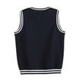 Boys Girls Knitted Cotton Vest V Neck Sleeveless Lightweight Sweater ...