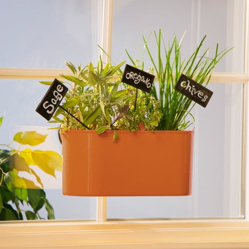 Wall Mates Push 'N Stay Suction Window Box Planter - Walmart.com