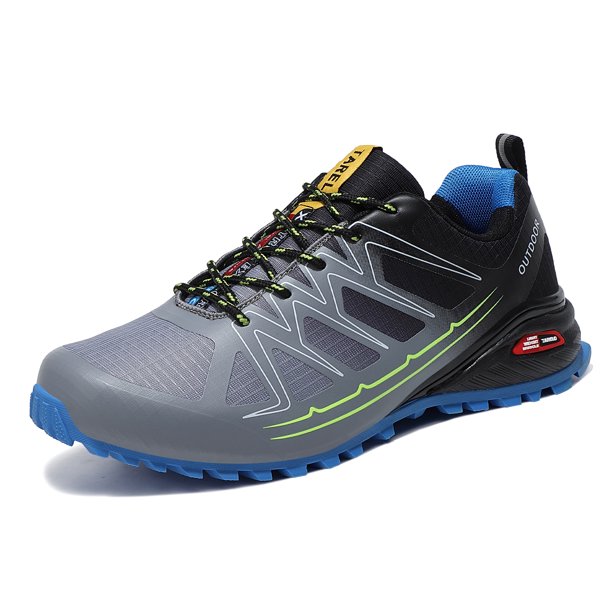 TOPIO Men's Running Shoes Breathable Lace Up Outdoor Trail Running ...