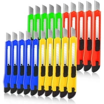 20-Pack Retractable Box Cutter, Utility Knife, Auto-Lock, Heavy Duty ...