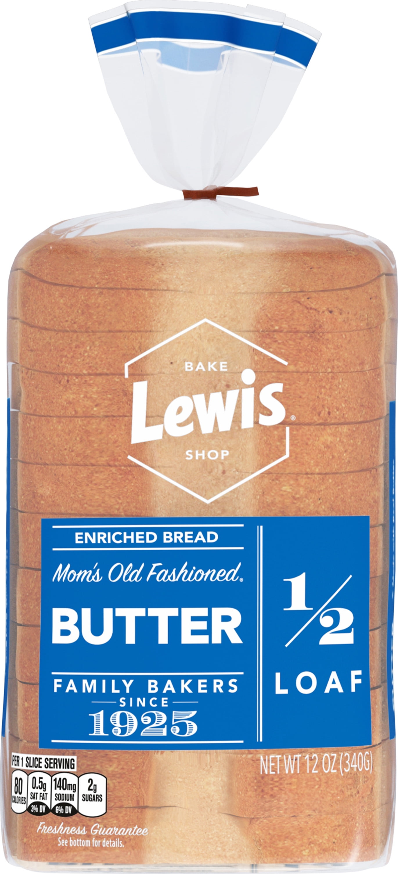 Lewis Bake Shop Butter White Half Loaf Bread, 1/2 Loaf, 12 oz - Walmart.com