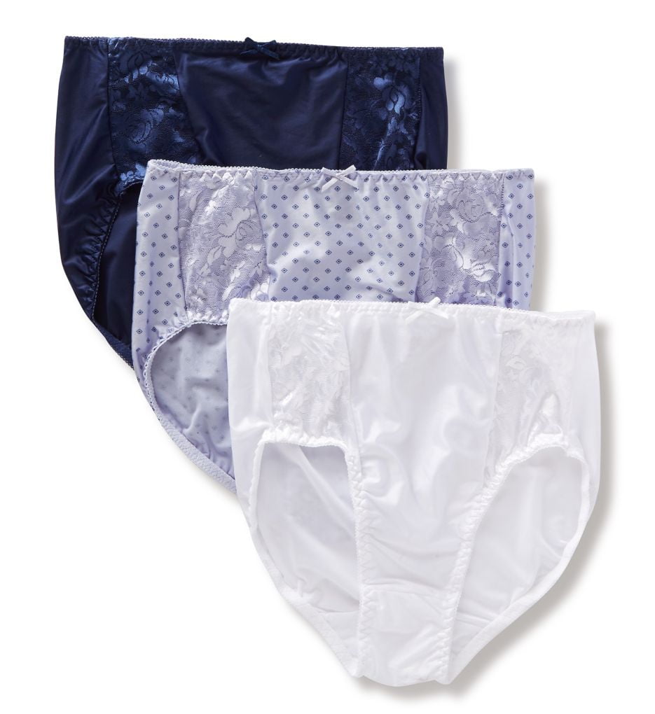 Women's Bali DFDBH3 Double Support Hi Cut Brief Panty - 3 Pack ...