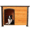 PETSCOSSET Dog House Outdoor Wooden Puppy Shelter for Small Sized Dogs ...