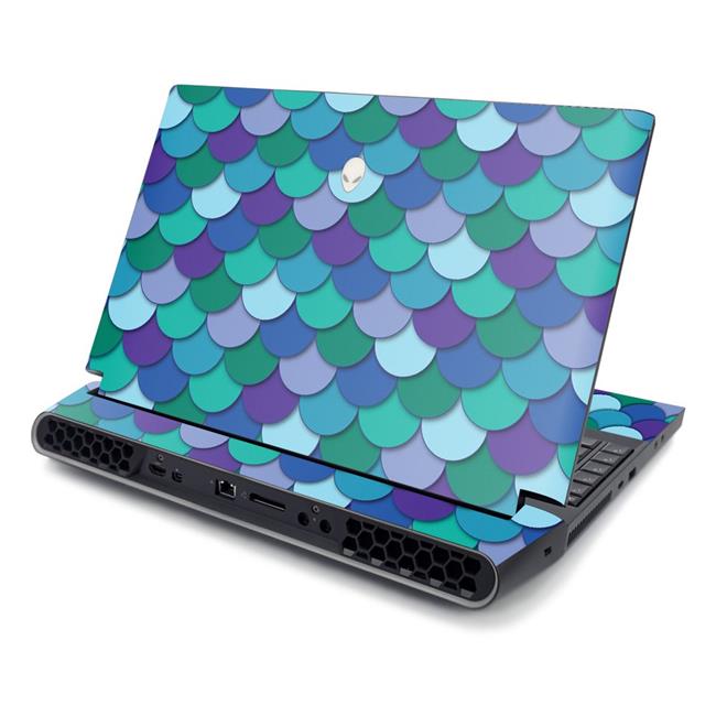 MightySkins ALWAR51R220-Blue Scales Skin for Alienware AREA-51M R2 2020 ...