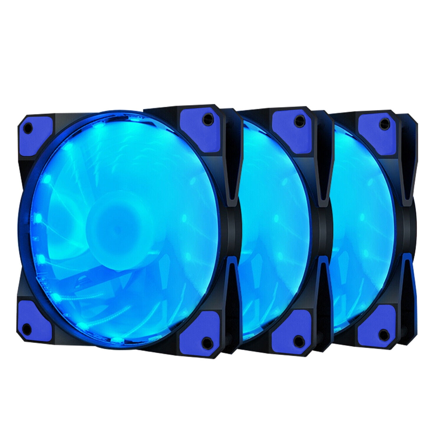 Tsuinz 3 Packs Computer Case Fans PC Cooling Fan RGB LED Quiet 120mm DC ...