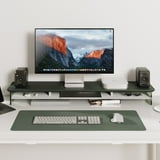 Fenge Acrylic Monitor Stand Riser, 42.5 Inches Dual Acrylic Monitor ...