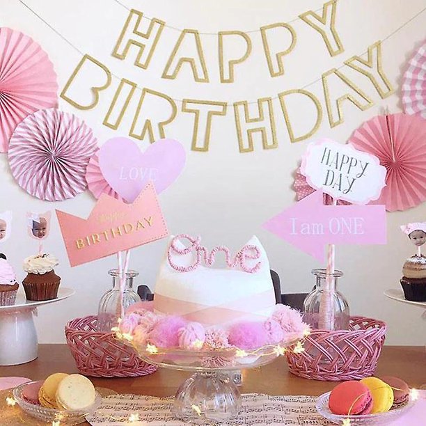 cartel de feliz cumpleaños decoración de fiesta de cumpleaños cabina de fotos fondo de ...