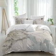 4 Piece Duvet Cover Set Queen, Middle Earth Map on Retro Soft ...