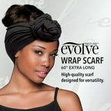 Evolve Wrap Scarf, Black, 1 Count - Walmart.com