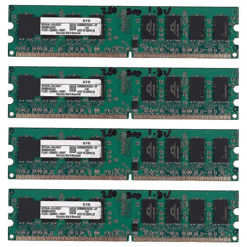 Click here for Unbranded 4x 2gb Ddr2 Pc2-6400 800mhz 240pin 1.8v... prices