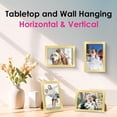 4x6 Picture Frame Set of 2, Gold Picture Frames Collage for Tabletop or ...