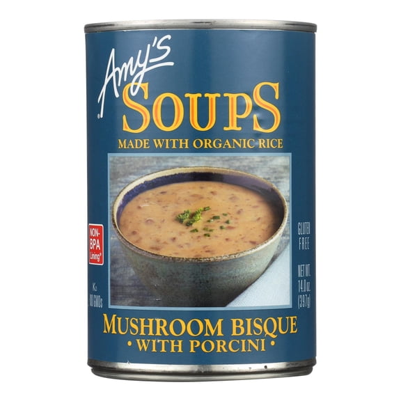 Amy's - Healthy Vegetarian Non-GMO Organic Cream of Mushroom Soup ...