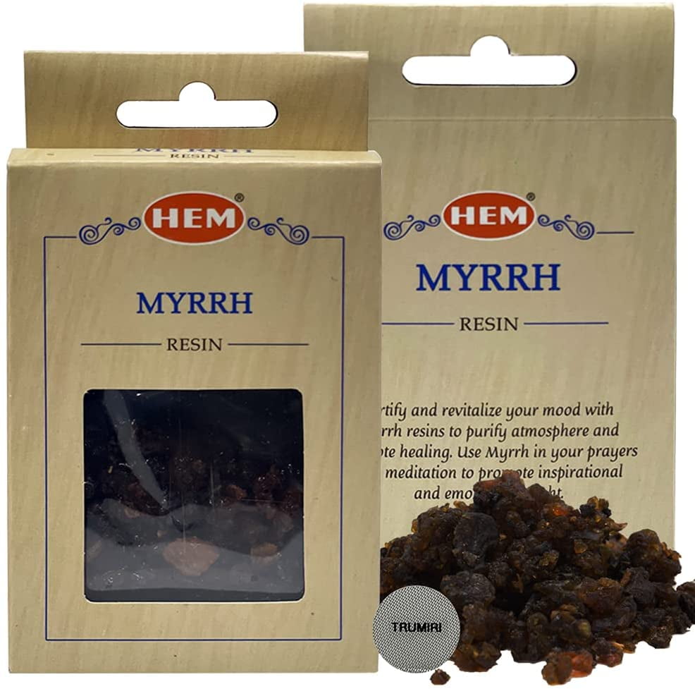 Myrrh Resin Incense 100% Natural Aromatic Tree Gum Sap Solid Crystals ...