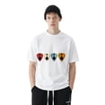 Colorful Guitar Pick Design, Men's T-Shirt, Music Theme, Casual Wear ...