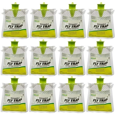 Raid Fly Trap (2-Pack), Outdoor Fly Trap, Disposable Fly Trap Bag ...