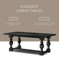 Maven Lane Leon Traditional Wooden Dining Table in Antiqued Black ...