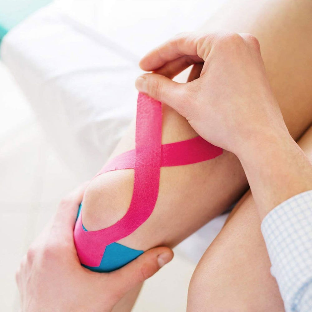 Kinesiology Tape Sports Recovery Elastic Tape Knee Brace Muscle Pain Relief Knee Brace Gym With ...