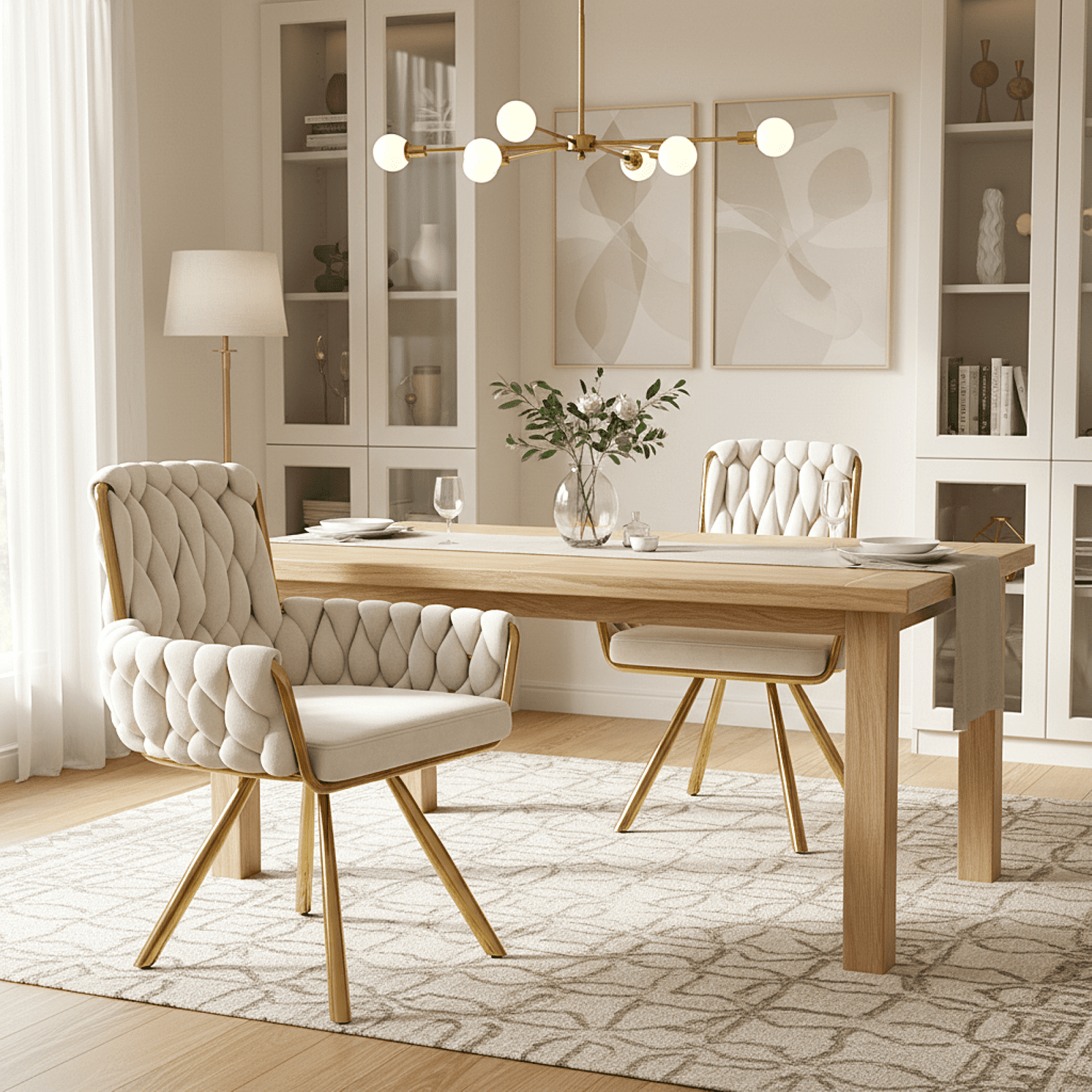 Click here for Noble House Set Of 2  Velvet Dining Chairs  Luxuri... prices