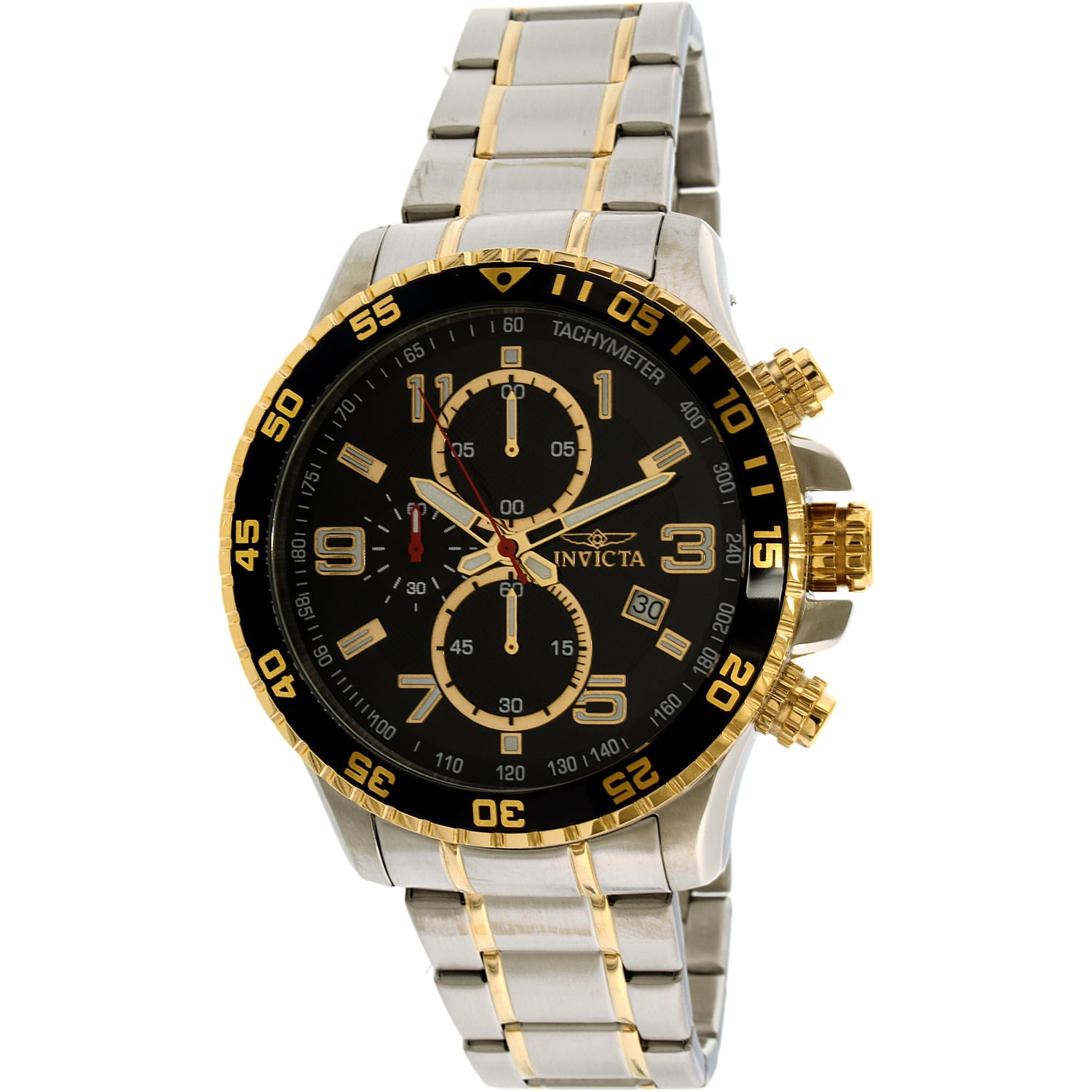Invicta - Invicta Men's 14876 Specialty Chronograph 18k Gold Ion-Plated ...