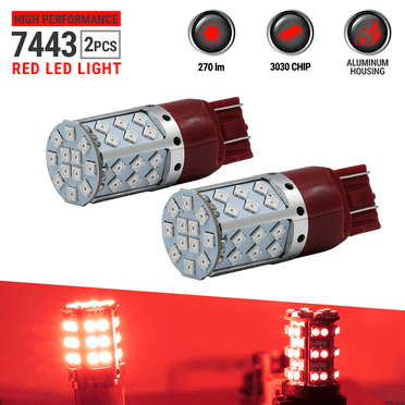Syneticusa 7443 Red LED Rear Tail Brake Stop Parking High Power Light ...
