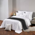 Black Plaid Bed Runner for King Size Bed, Country Rustic Farmhouse ...