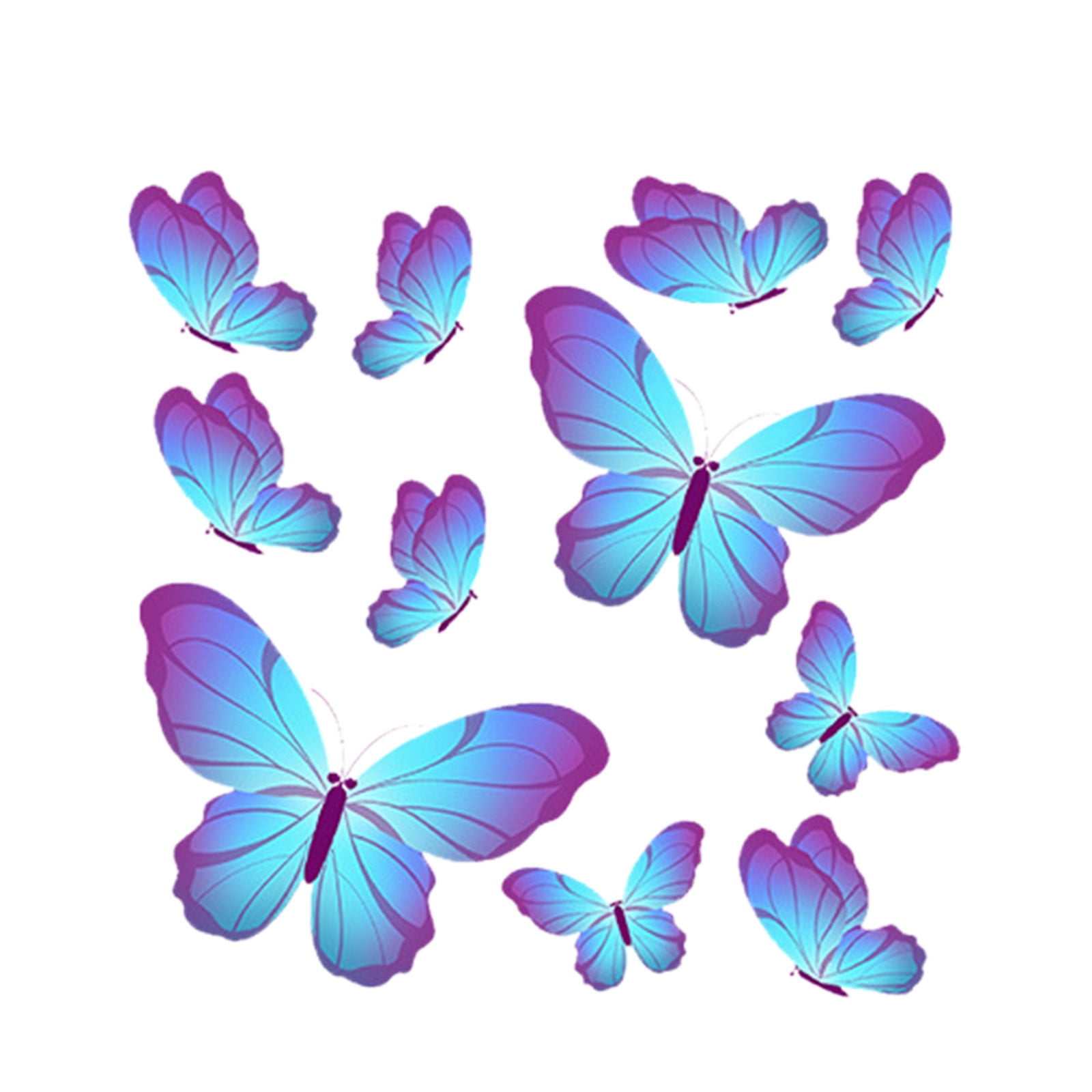 Click here for Wifklsiipg Glow In The Dark Butterfly Blue Pink Gr... prices