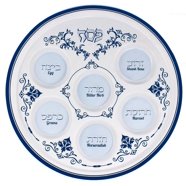 Artistic Antique Passover Seder Plate - Engraved Pomegranate Tree of ...