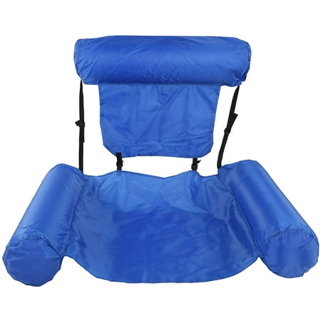 Pool Lounger Foldable Water Inflatable Lounge Chair Pool Floating Deck ...