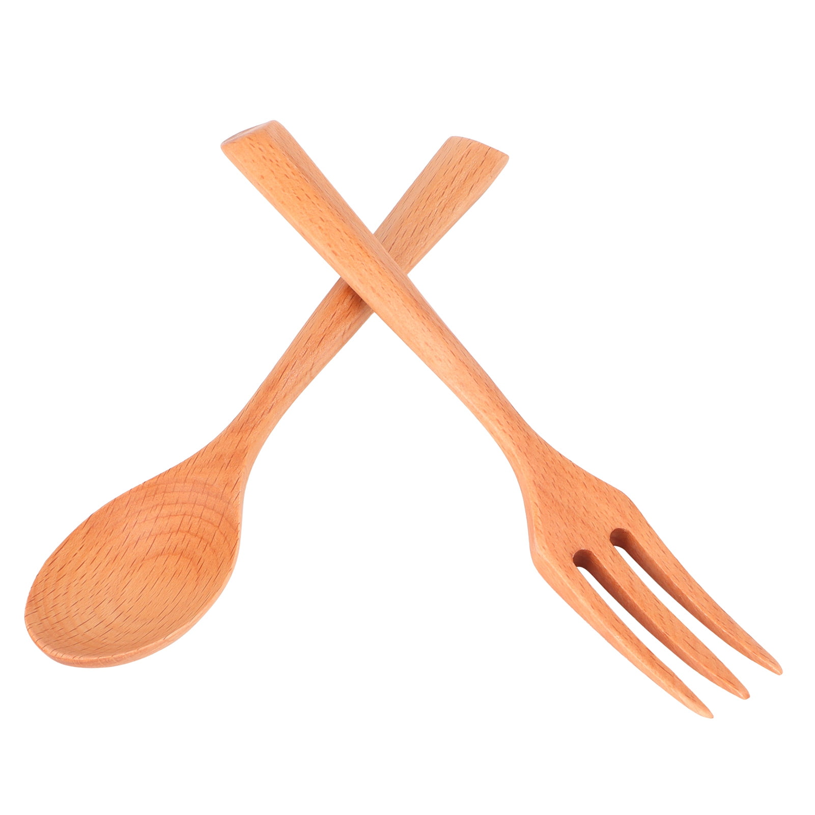 Click here for Spptty Wooden Spoon Fork Set  2pcs/Set Travel Flat... prices
