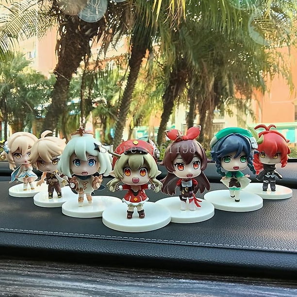 Huacreate Genshin Impact Cartoon Characters, 7 Pieces/set, Doll, Klee ...