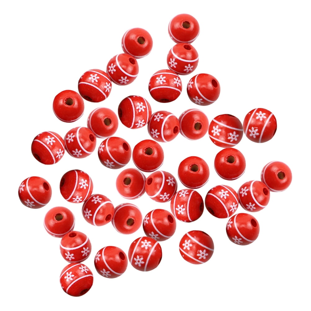 Click here for Homemaxs 50pcs Christmas Diy Wood Beaded Loose Bea... prices