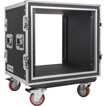 Seismic Audio SATAC12U 12 Space ATA Rack Case with 4 Inch Casters, 12U ...