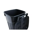 BJCYO 32 Gallon Wheeled Heavy Duty Trash Can, Attached Lid, Rugged ...