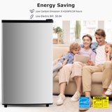 Beddle Mini Fridge with Freezer 3.2 Cu.ft Small Refrigerator for Dorm ...