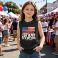 Byoo Tween Girl T-Shirt 250 Years of Freedom American Flag Patriotic ...