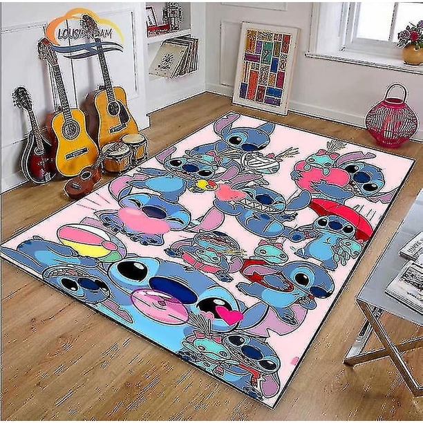 Kids Lilo Stitch Bedroom Living Room Carpet Anti-slip Rug Home Doormat ...