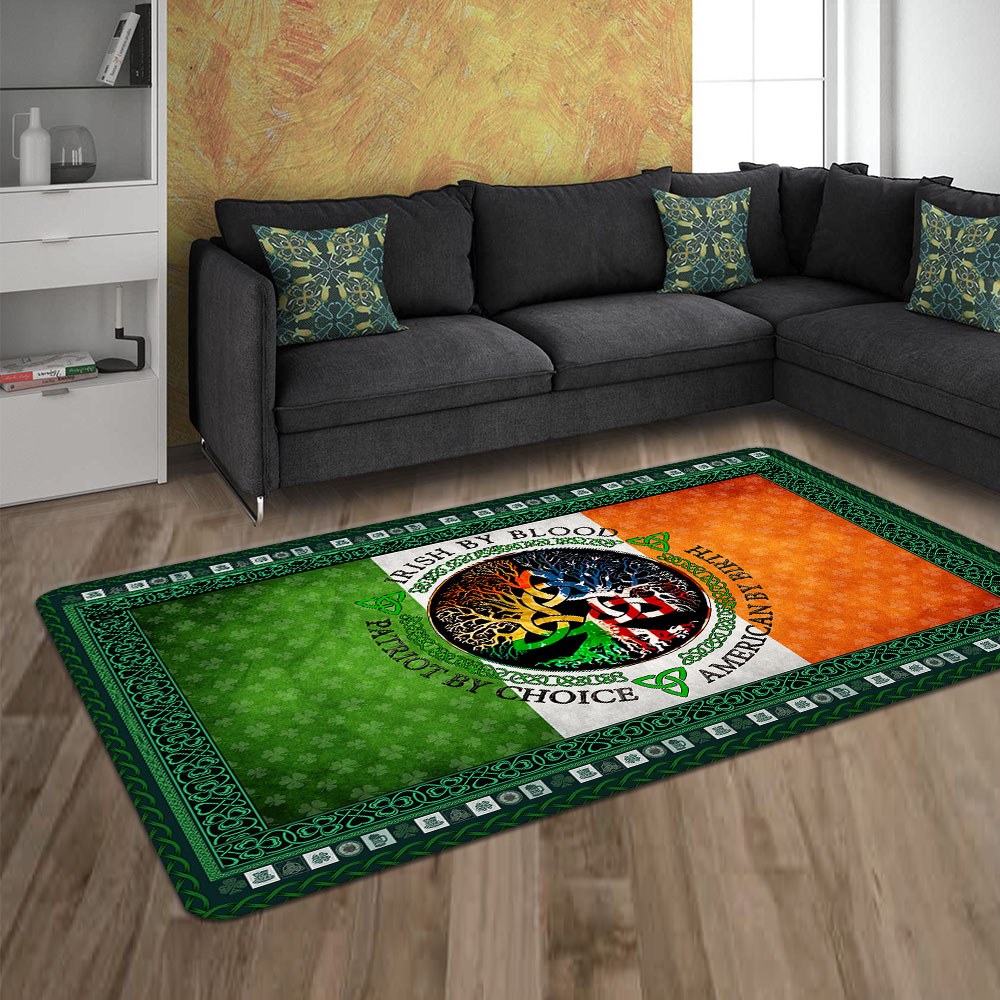 Rectangle Area Rug For Living Room, Bedroom, Irish Rug Irish By Blood ...