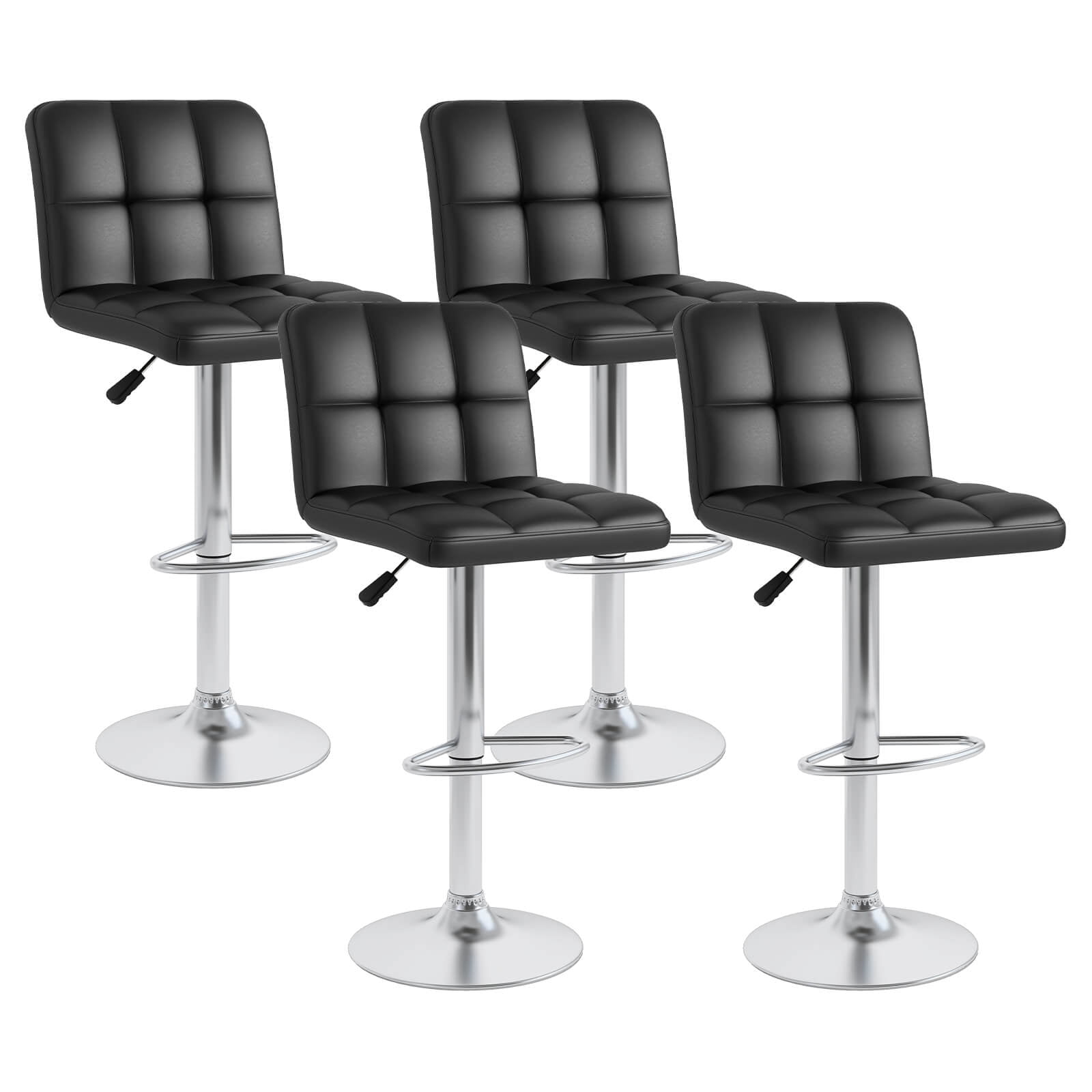 Click here for Costway Modern Swivel Bar Stools Set Of 4 With Hea... prices