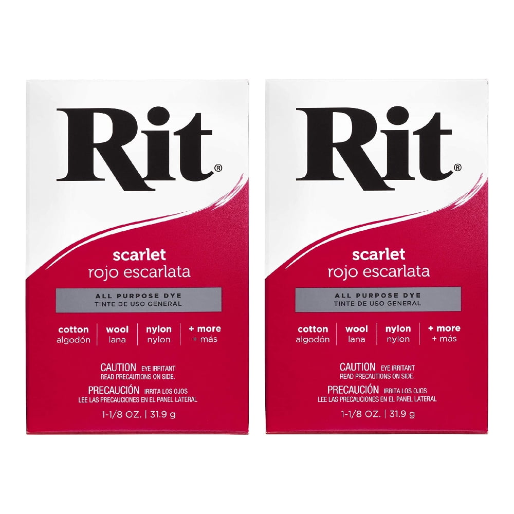 Rit All Purpose Powder Dye 1-1/8 oz Scarlet, 2 Pack - Walmart.com