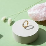 PAVOI 14K Yellow Gold Plated Rings Cubic Zirconia Love Ring | 3mm ...